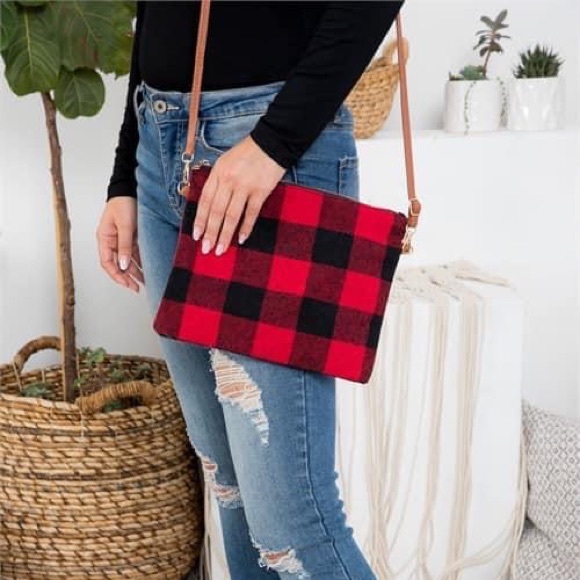 Bags | New Boutique Red Buffalo Plaid Purse | Poshmark